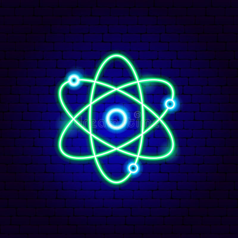 Biology Neon Label stock vector. Illustration of neon - 152225865