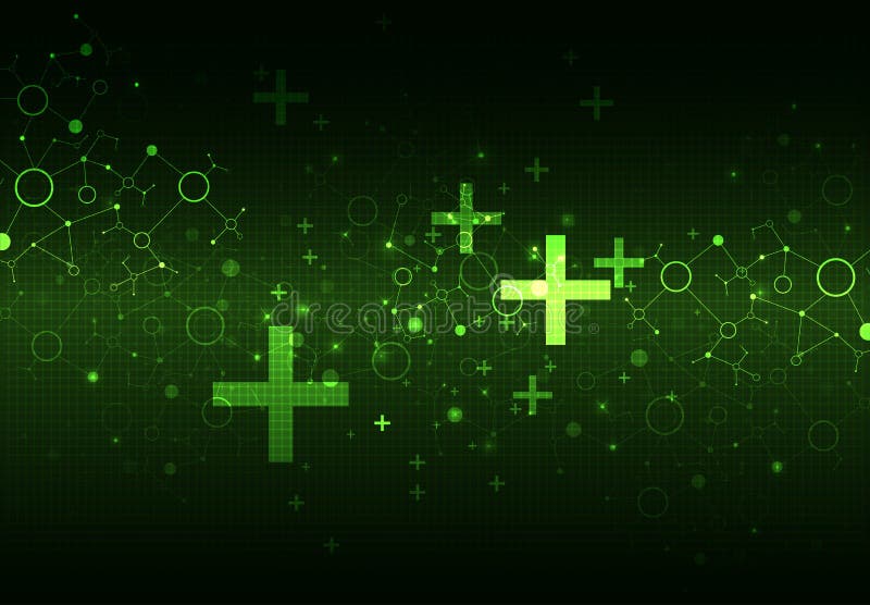 Green Science Template, DNA Molecules Background. Stock Vector ...