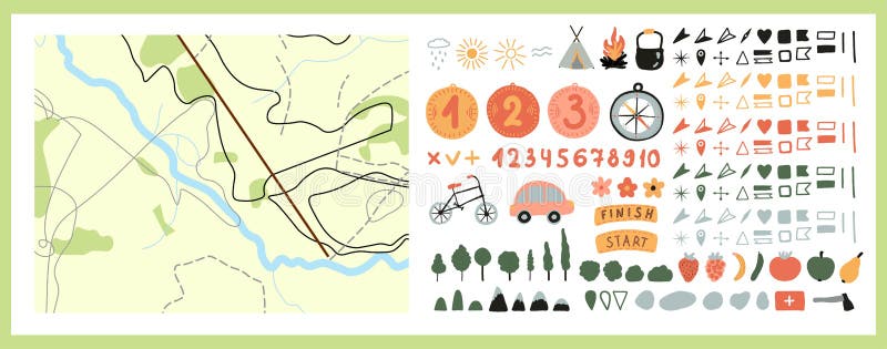 Green Scouts. Vector Isolated Illustration. Vector Typography Design ...