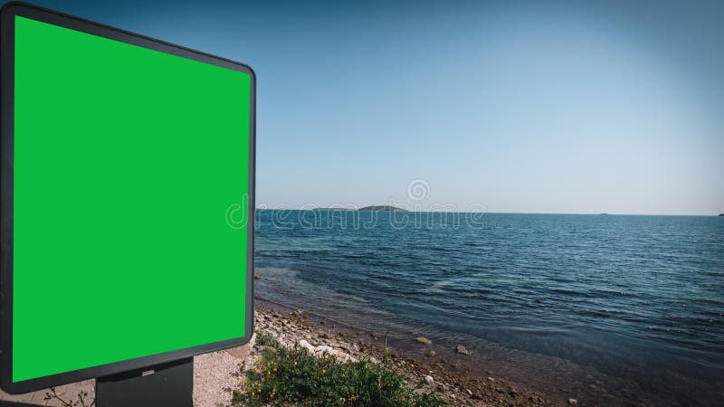 Green Screen for Ads with an Ocean View, an Excellent Space for Your ...