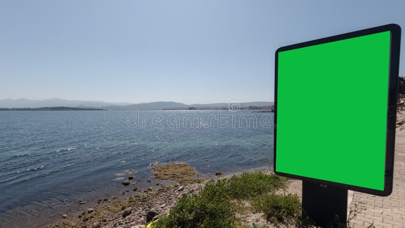 Green Screen for Ads with an Ocean View, an Excellent Space for Your ...