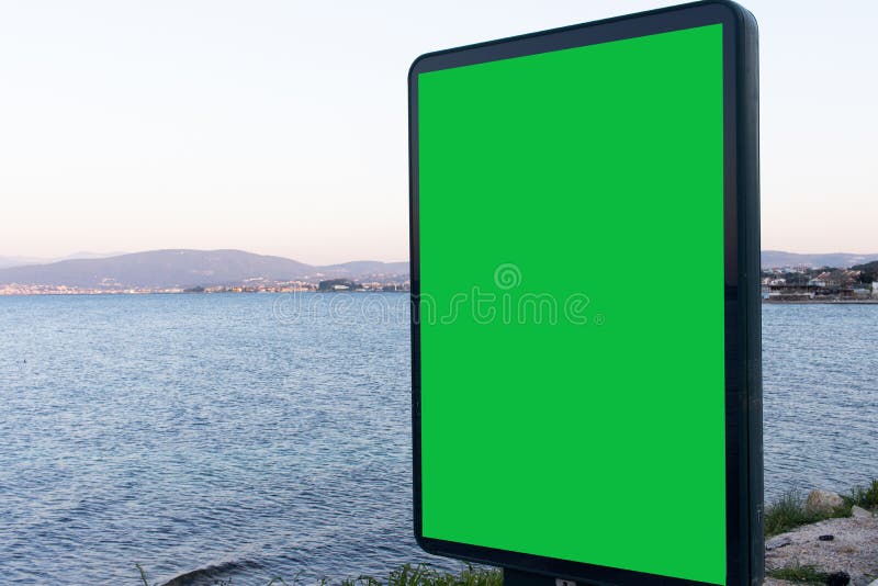 Green Screen for Ads with an Ocean View, an Excellent Space for Your ...