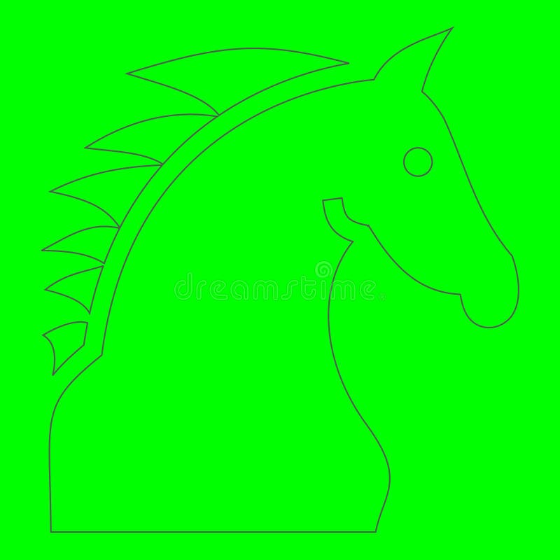 Green Screen Animal Shapes Outlines Layers Stock Illustration ...