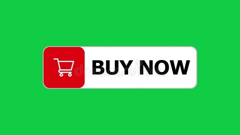 Green Screen Animation of Buy Now Push Button with Pointer, Simple ...