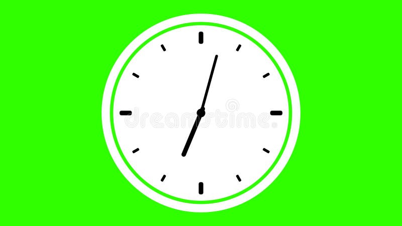 Round Clock Animation Wall Clock 3 Clock Greenscreen Animation Company ...