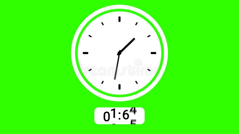 Round Clock Animation Wall Clock 3 Clock Greenscreen Animation Company ...