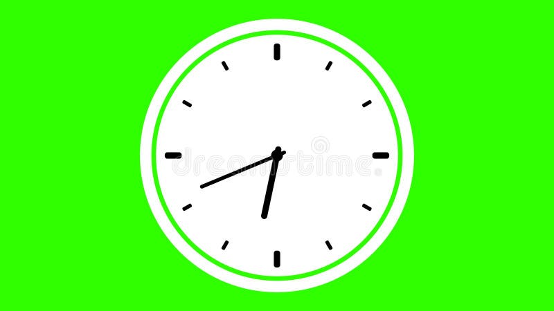 Green Screen Animation Digital Clock and Analog Circle Clock 9 Stock ...