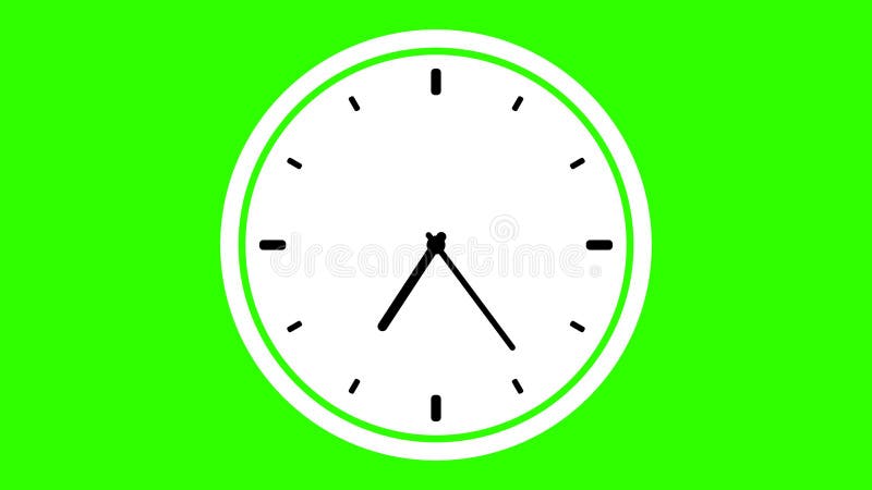 Green Screen Animation Digital Clock and Analog Circle Clock 10 Stock ...
