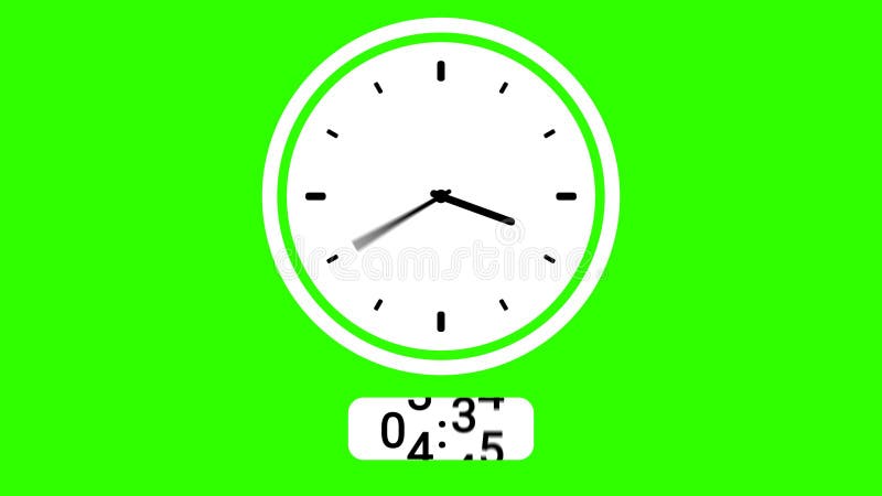 Round Clock Animation Wall Clock 3 Clock Greenscreen Animation Company ...