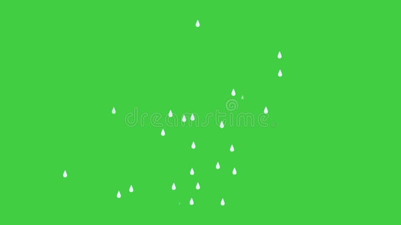 Green Screen Animation of Falling Rain Stock Footage - Video of aqua ...