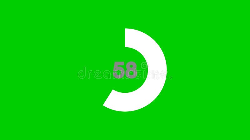 Green Screen Animation Motion Graphic Loading Rounded Percentage 10 15 ...