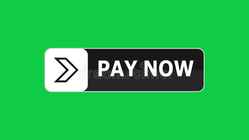 Green Screen Animation of Pay Now Button with Pointer, Simple Animation ...