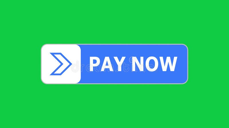 Green Screen Animation of Pay Now Button with Pointer, Simple Animation ...