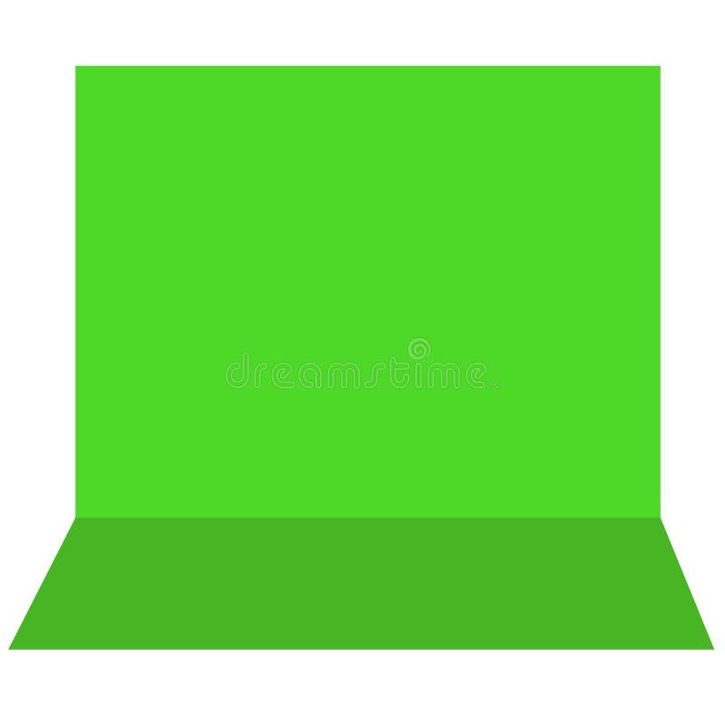 Green Screen Background Flat Design Stock Vector - Illustration of ...