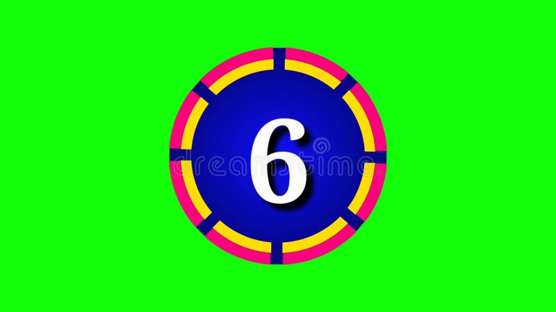 Countdown Cartoon Animation Number 10 To 1 Stock Footage - Video of ...