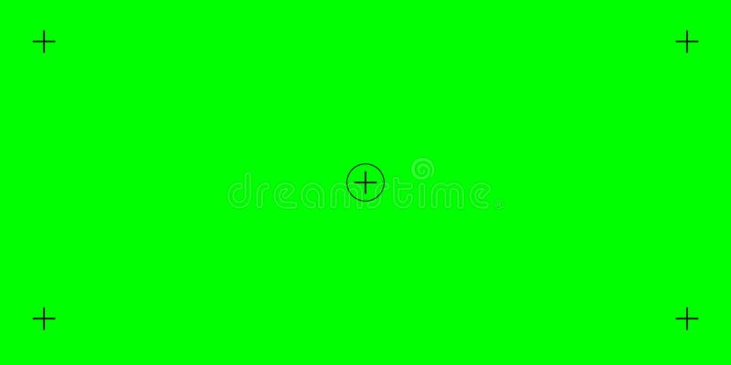 Green Screen Background with Tracker Marks. Suitable for Chroma Key ...