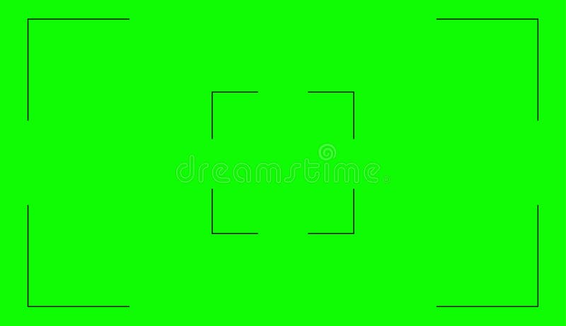 Green Screen Blank Background, Empty Digital Video Template Mockup ...