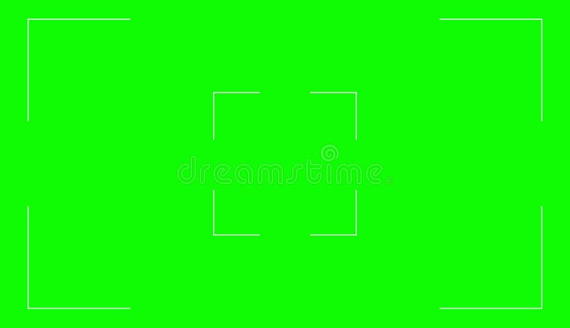 Green Screen Blank Background, Empty Digital Video Template Mockup ...