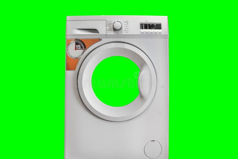 Clothes Washing Machine in Room Stock Image - Image of apparel, home ...