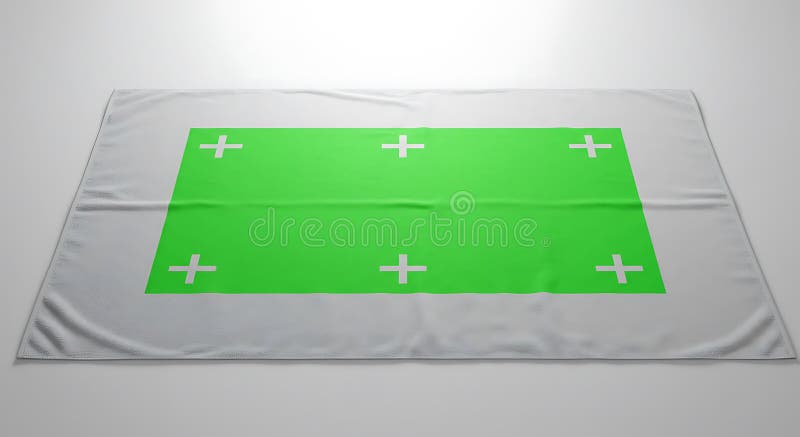 Green Screen Cloth with Tracking Markers for Chroma Key Compositing ...
