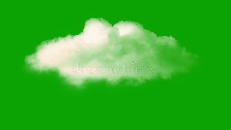 Green Screen Cloud Moving Animation, Green Screen Stock Video. Cloud ...