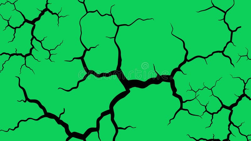 Green Screen Cracks of Wall, Road Cracks, Floor Cracks Animation ...
