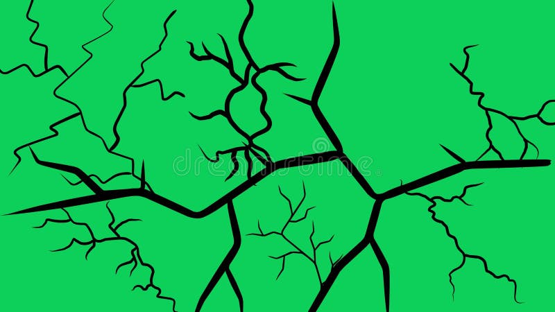 Green Screen Cracks of Wall, Road Cracks, Floor Cracks Animation ...
