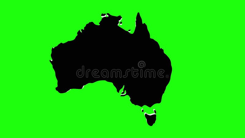 Green Screen 3d Icon Map of Australia Stock Video - Video of nation ...
