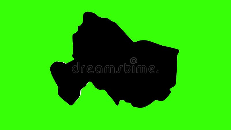 Green Screen 3d Icon Map of Carter County in Kentucky Stock Footage ...