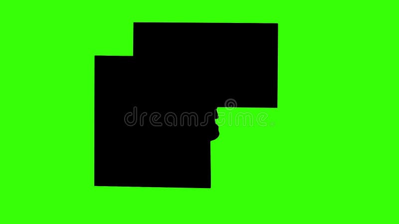 Green Screen 3d Icon Map of White County in Indiana Stock Footage ...