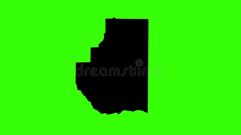 Green Screen 3d Map of Union Parish in Louisiana Stock Footage - Video ...