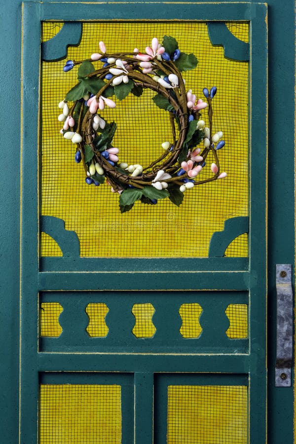 Green Screen Door stock photo. Image of door, green, craft - 67423364