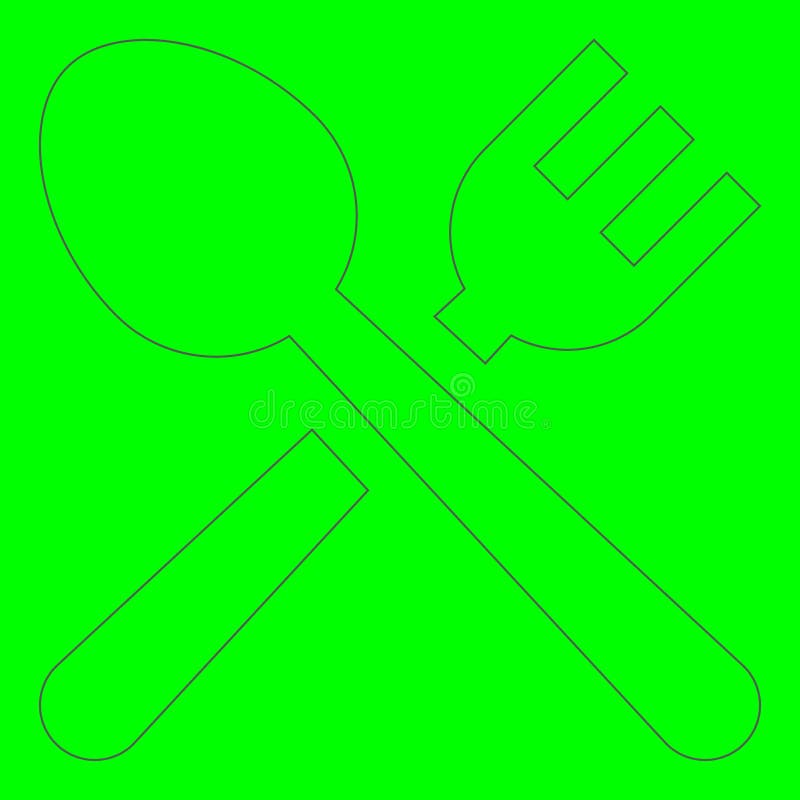 Green Screen Food Objects Outlines Layers Stock Illustration ...