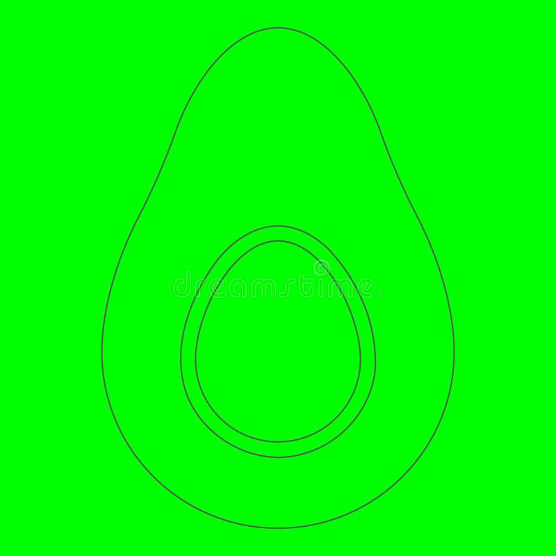 Green Screen Food Objects Outlines Layers Stock Illustration ...