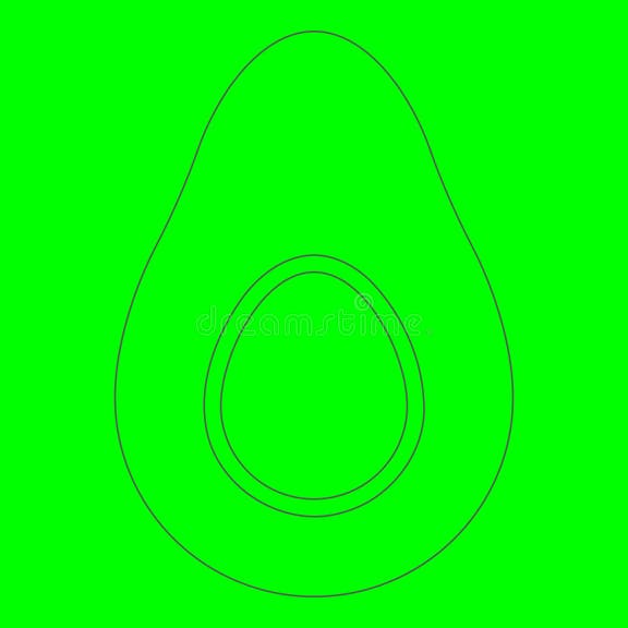 Green Screen Food Objects Outlines Layers Stock Illustration ...