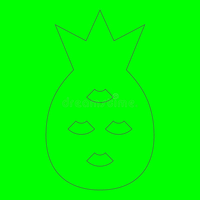 Green Screen Food Objects Outlines Layers Stock Illustration ...