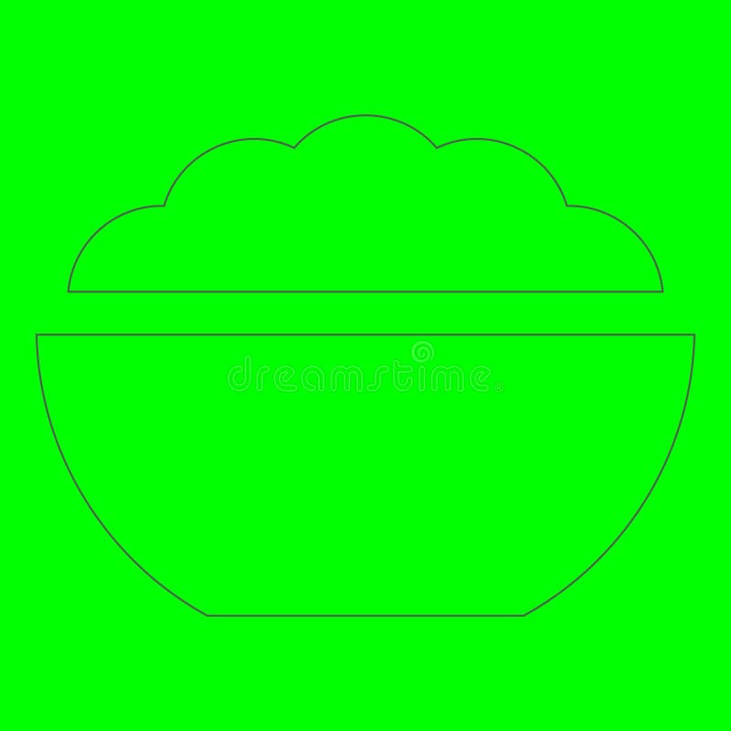 Green Screen Food Objects Outlines Layers Stock Illustration ...