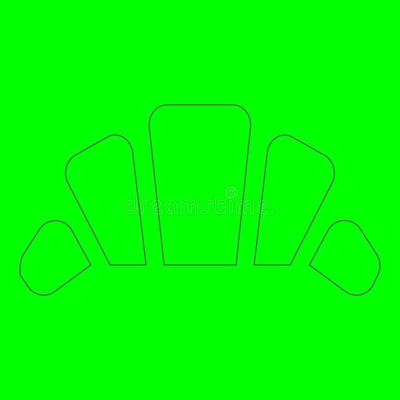 Green Screen Food Objects Outlines Layers Stock Illustration ...