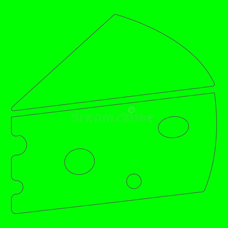 Green Screen Food Objects Outlines Layers Stock Illustration ...