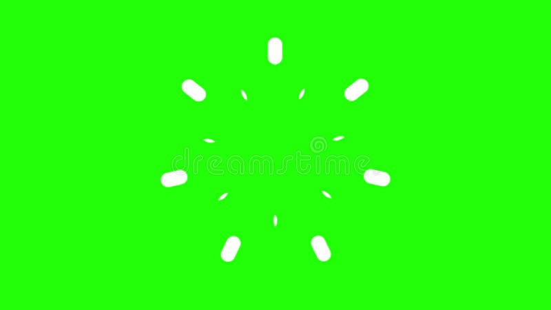 Green Screen Motion Graphic Design Elements. Circle Pop Up Animation ...