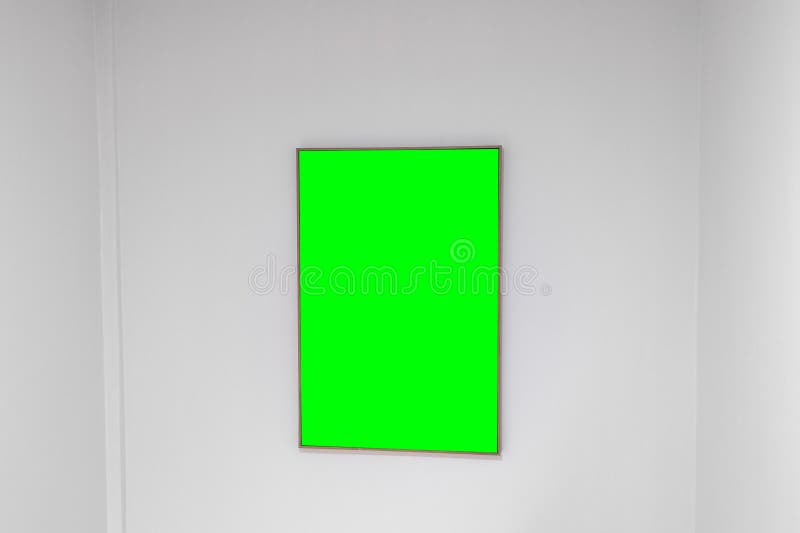 Green Screen Photo Frame in House Stock Image - Image of layout ...