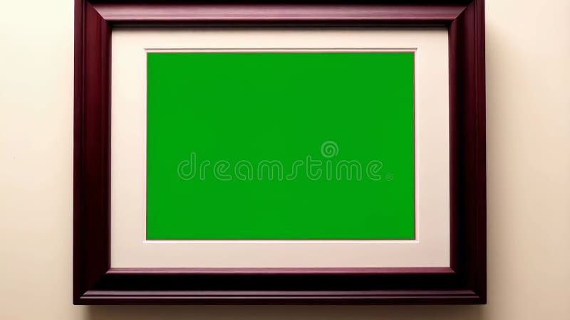 Green Screen Picture Frames Mounted on Wall, Providing Versatile ...