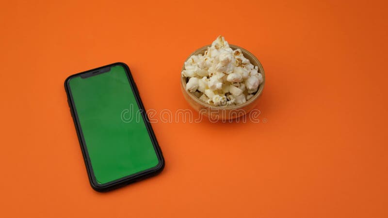 Green screen popcorn stock video. Video of device, entertainment ...