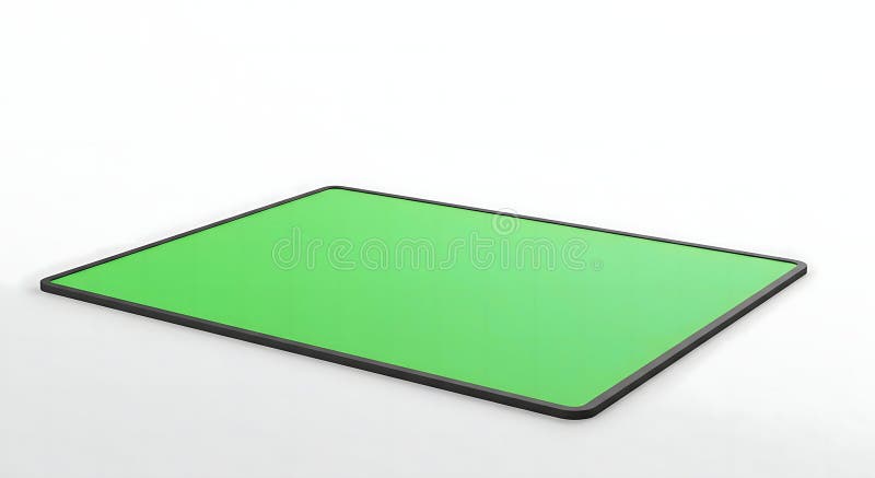 Green Screen Tablet Mockup: Studio Shot of a Digital Device with a Lime ...