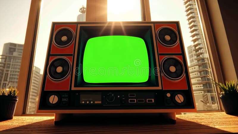 Green Screen for Television in a Modern Urban Apartment Stock Video ...