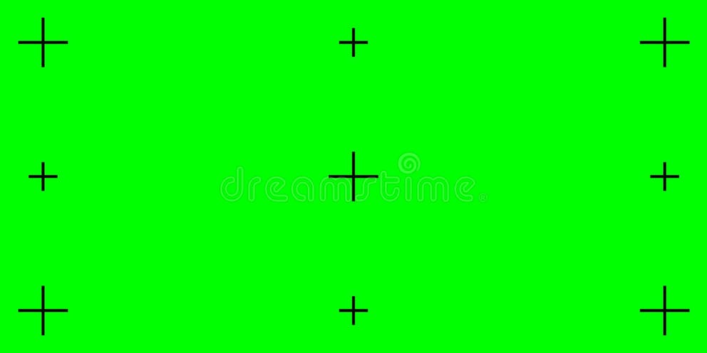 Green Screen Template with Chroma Key Technology. Background with ...