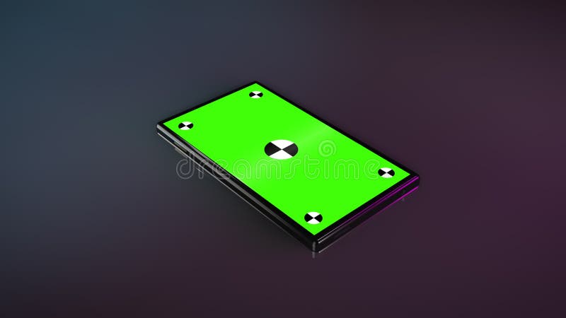 Green Screen with Tracking Matte on Smartphone Screen Stock Video ...