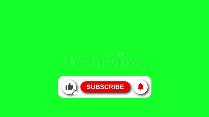 Green Screen Youtube Subscribe, Like, Notification Button Animation ...