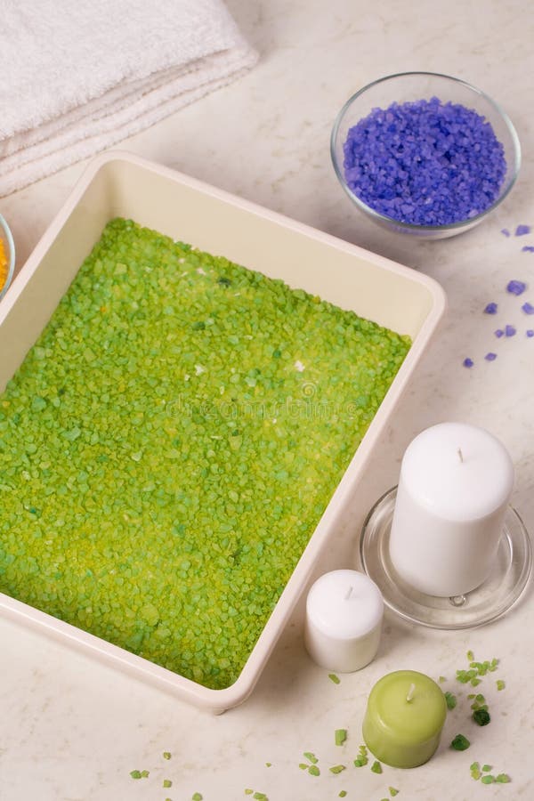 Green sea salt stock image. Image of green, freshness - 182470261