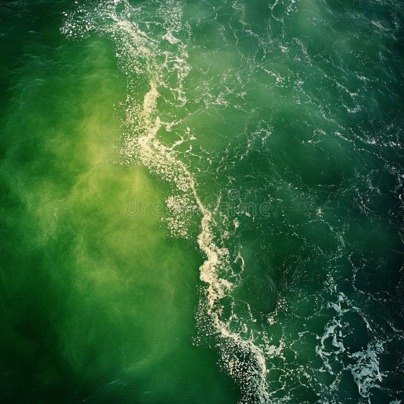 Green sea water waves stock photo. Image of green, coast - 354412050